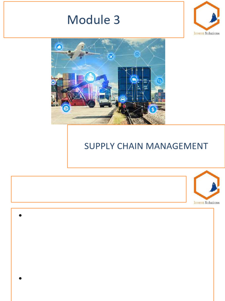 LSCM - 2025 - Unit 3 | PDF | Supply Chain Management | Supply Chain