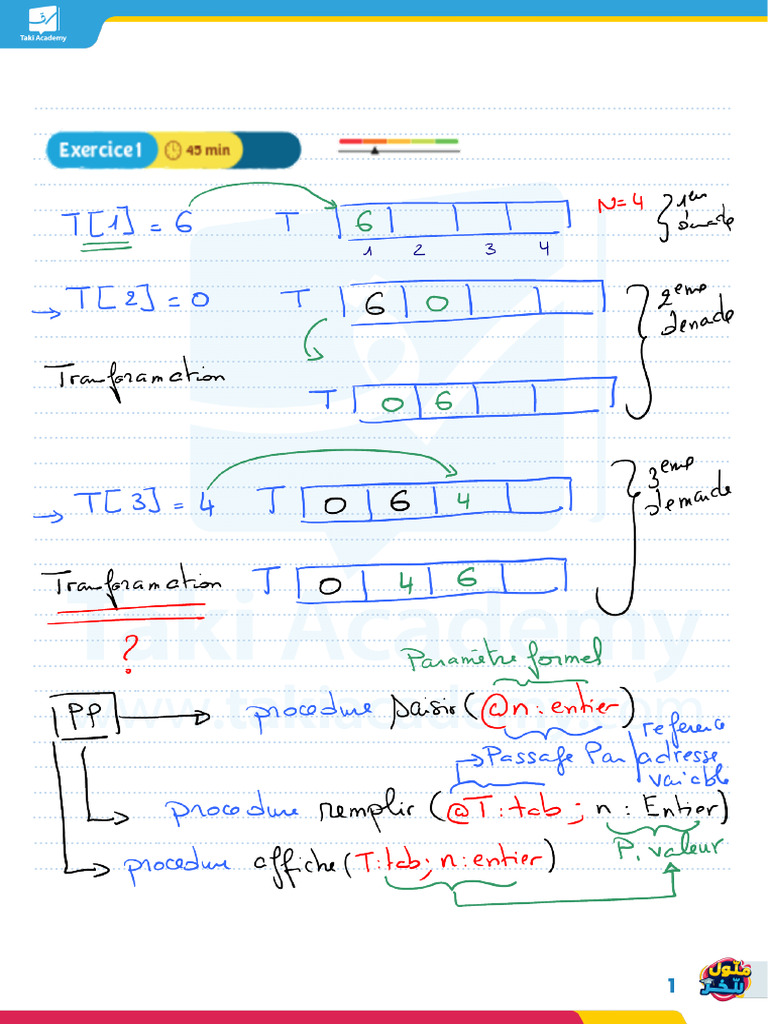 67fbb7e9cf14a - Traitement Avancé Tri Insertion + Unicité Des Valeurs+ Méthode de Cryptage ...