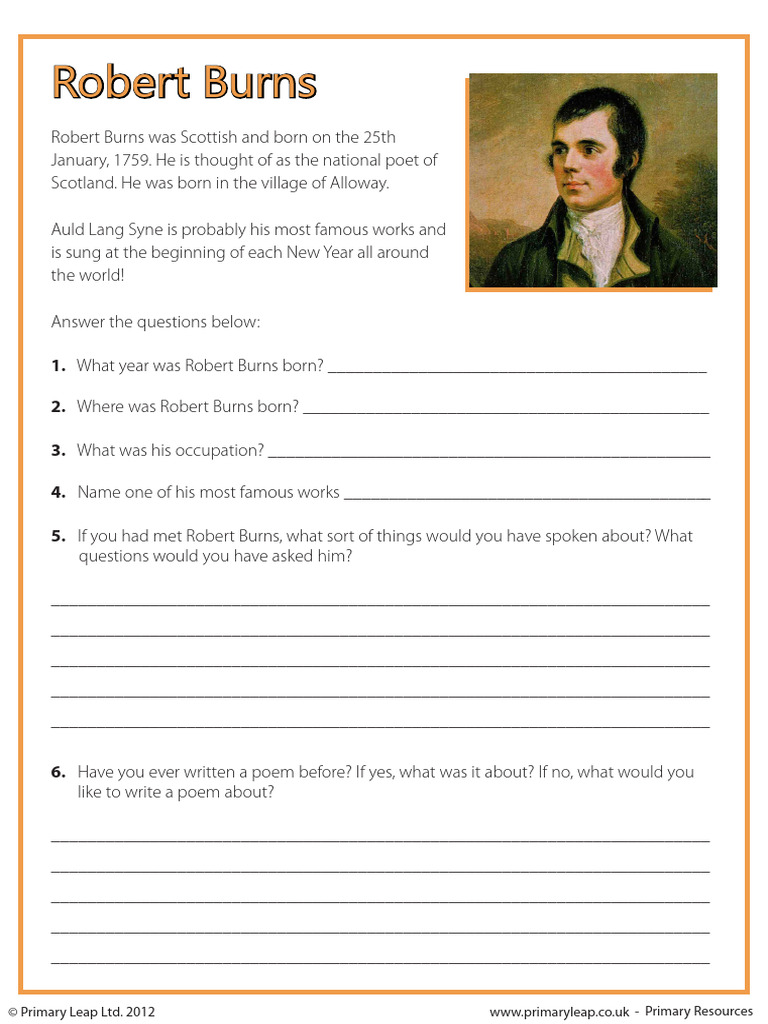 Robert Burns: Scotland's National Poet | PDF