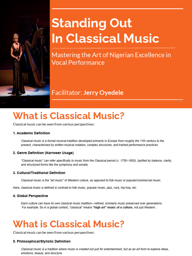 Vocal Performance | PDF | Singing | Classical Music