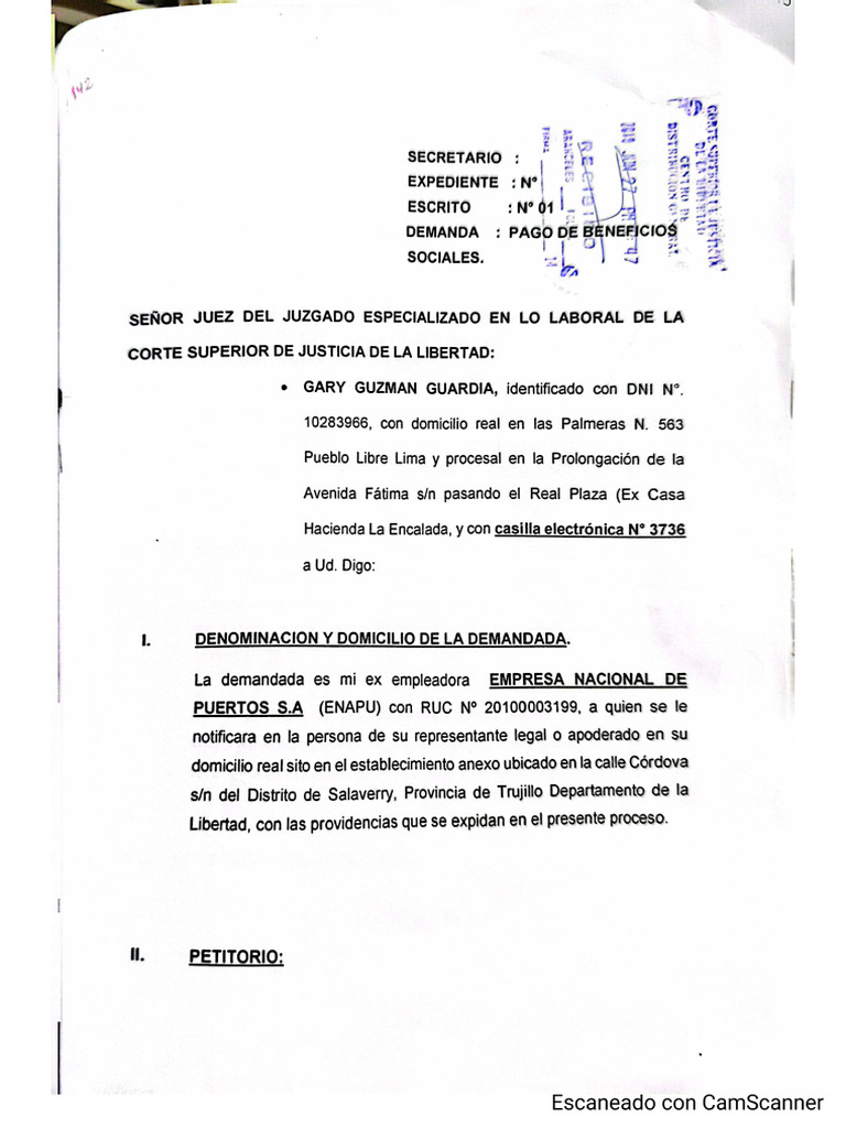 Demanda Gary Guzman | PDF