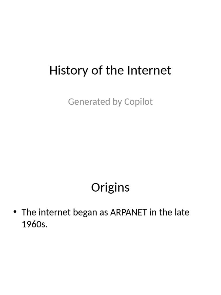 Evolution of the Internet History | PDF