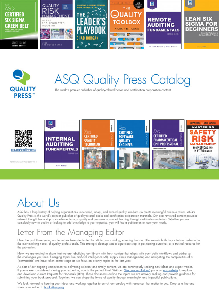 ASQ Certified Supplier Quality Handbook | PDF | Risk Management ...