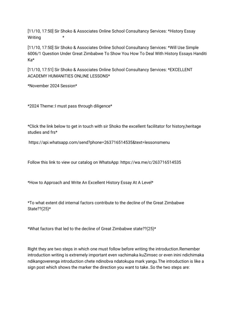 History Essay Writing Guide for A-Level | PDF