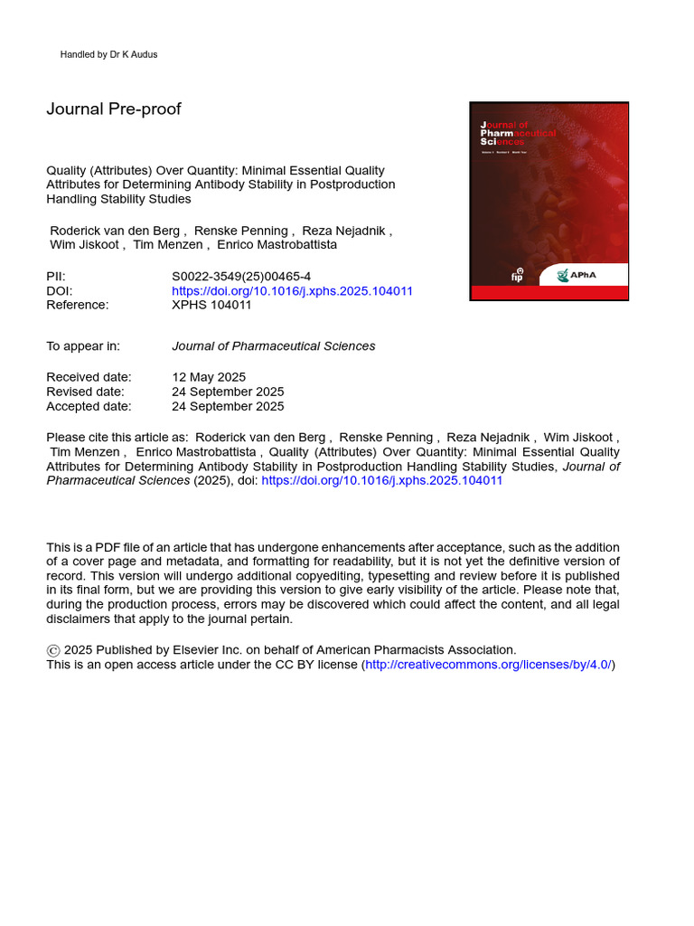 Quality Over Quantity | PDF | Monoclonal Antibody | Quality Assurance
