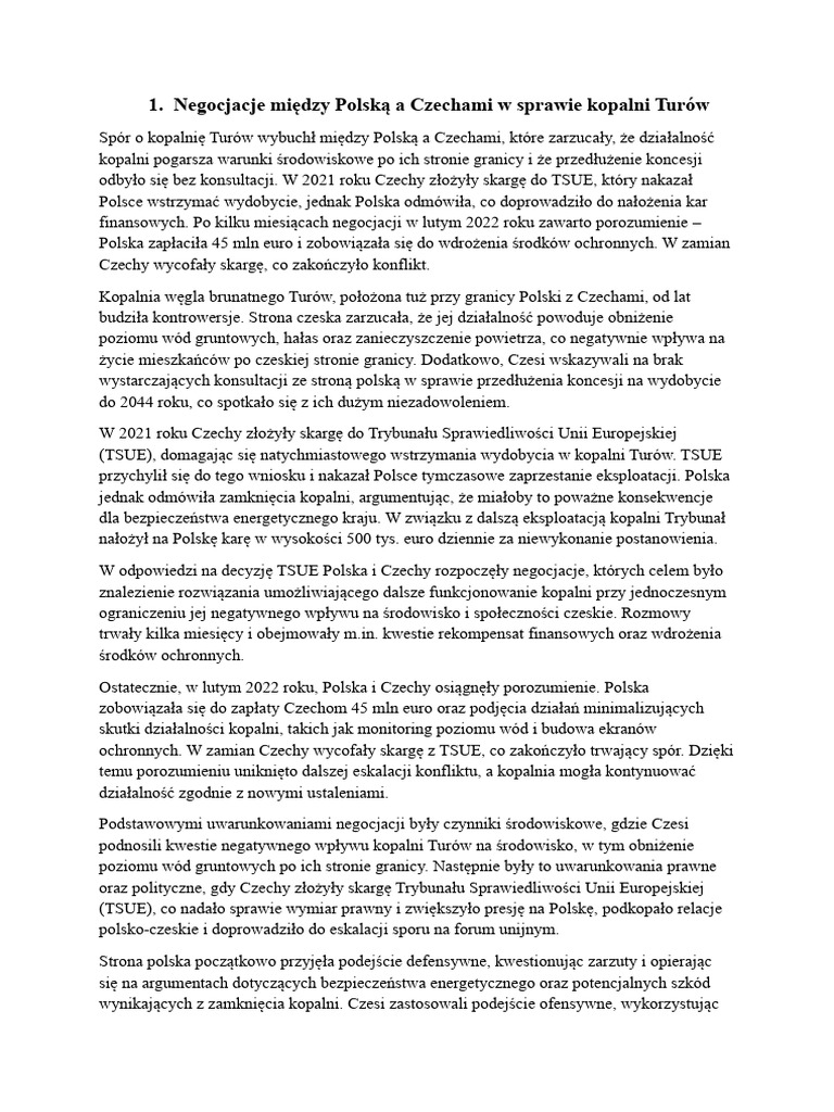 Opisy Sytuacji Negocjacyjnej - Negocjacje Biznesowe | PDF