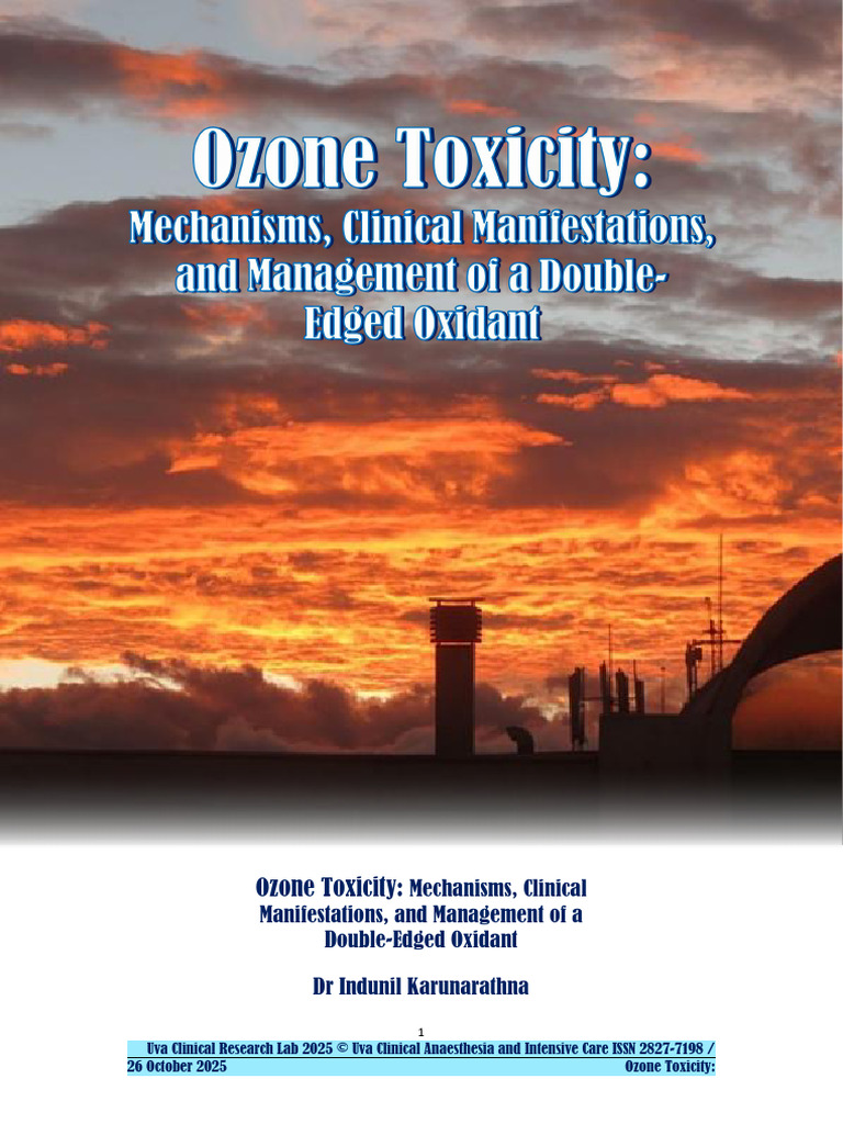 Ozone Toxicity: Mechanisms and Management | PDF | Ozone | Chronic ...