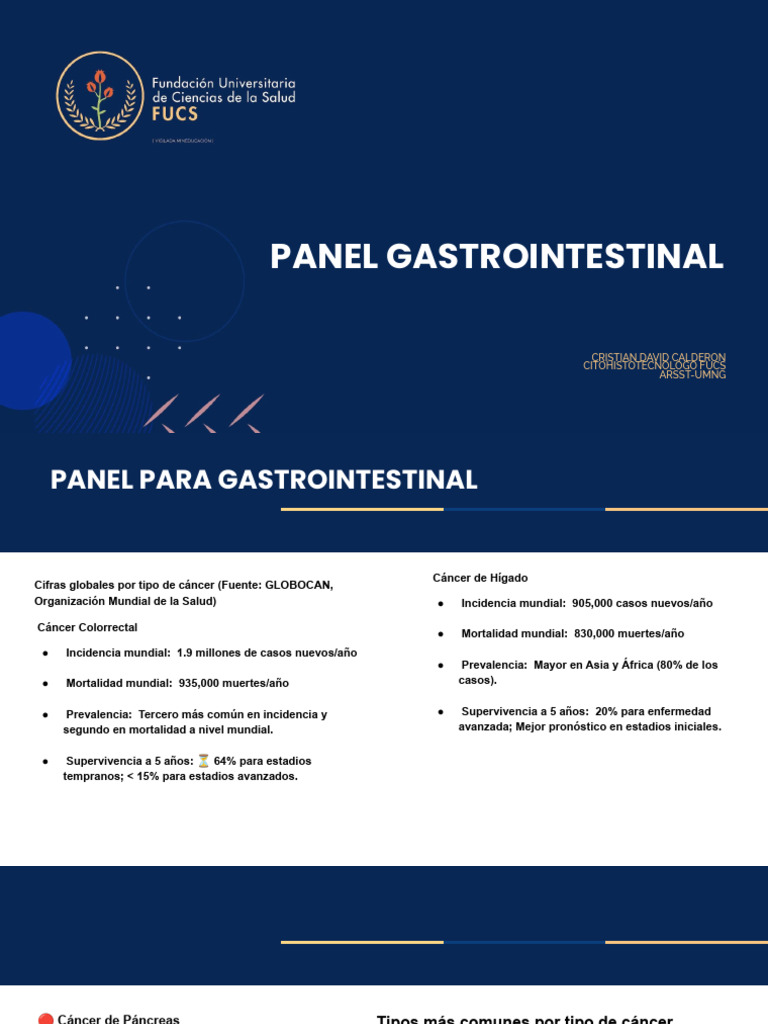 Sesión 7. Panel Gastrointestinal | PDF | Cuidado de la salud ...