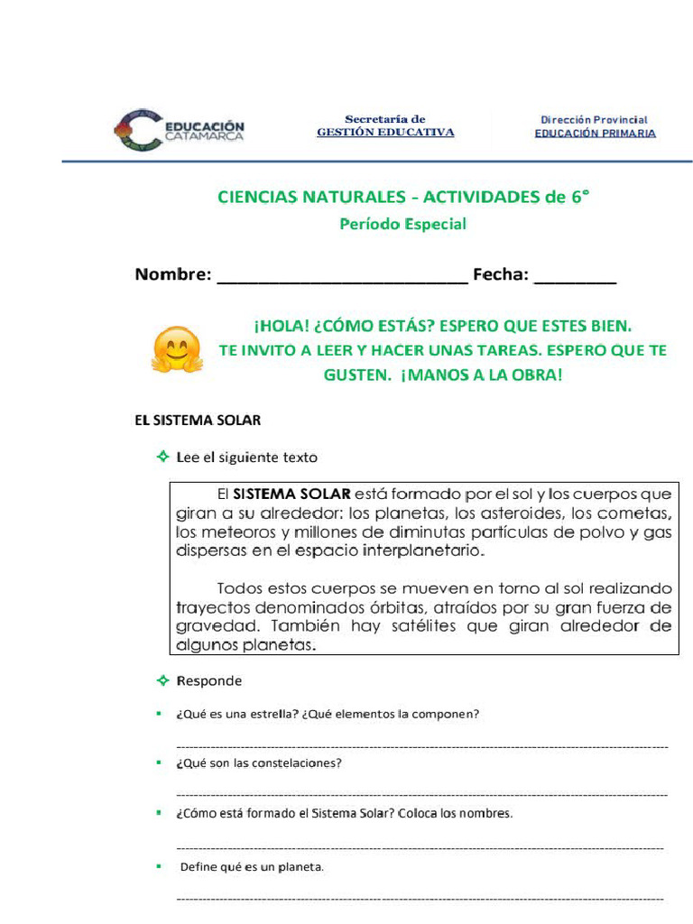 La Atmósfera Sexto Grado | PDF