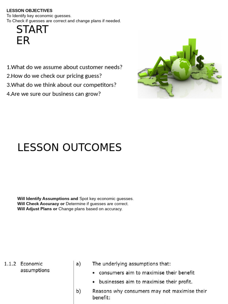 2 Economic Assumptions | PDF | Profit (Economics) | Economics