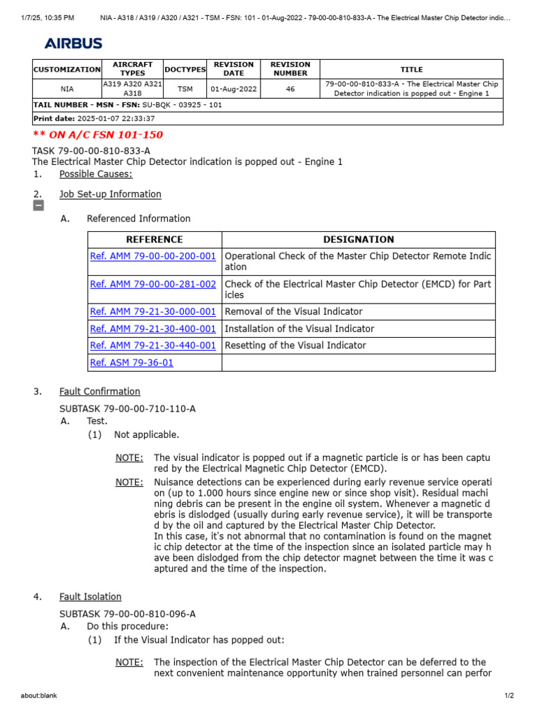 ON A/C FSN 101-150: Reference Designation | PDF | Jet Aircraft | Civil ...