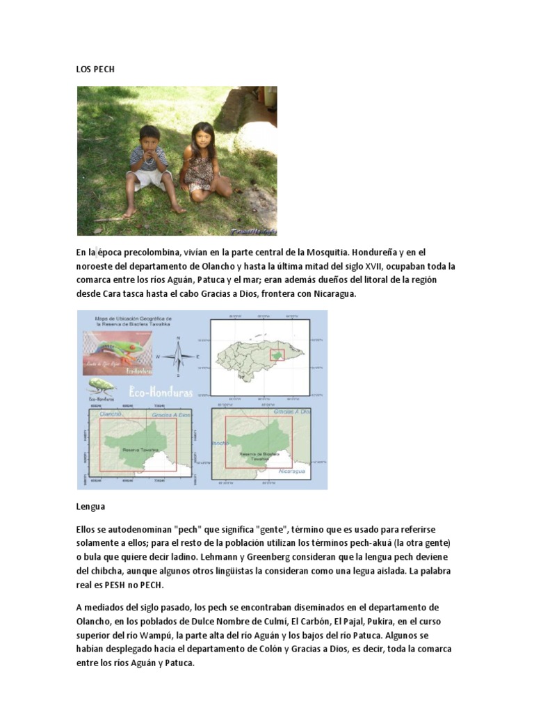 Los Pech | PDF | Honduras | Pueblos Indígenas de las Américas