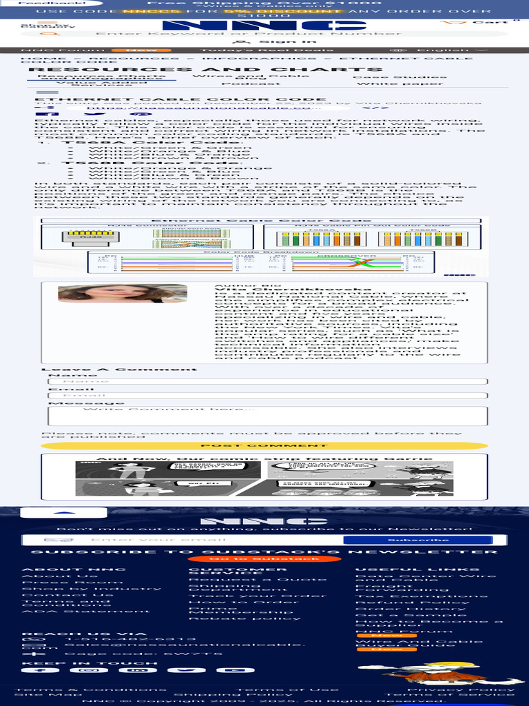 Ethernet Cable Color Coding Guide | PDF | Telecommunications