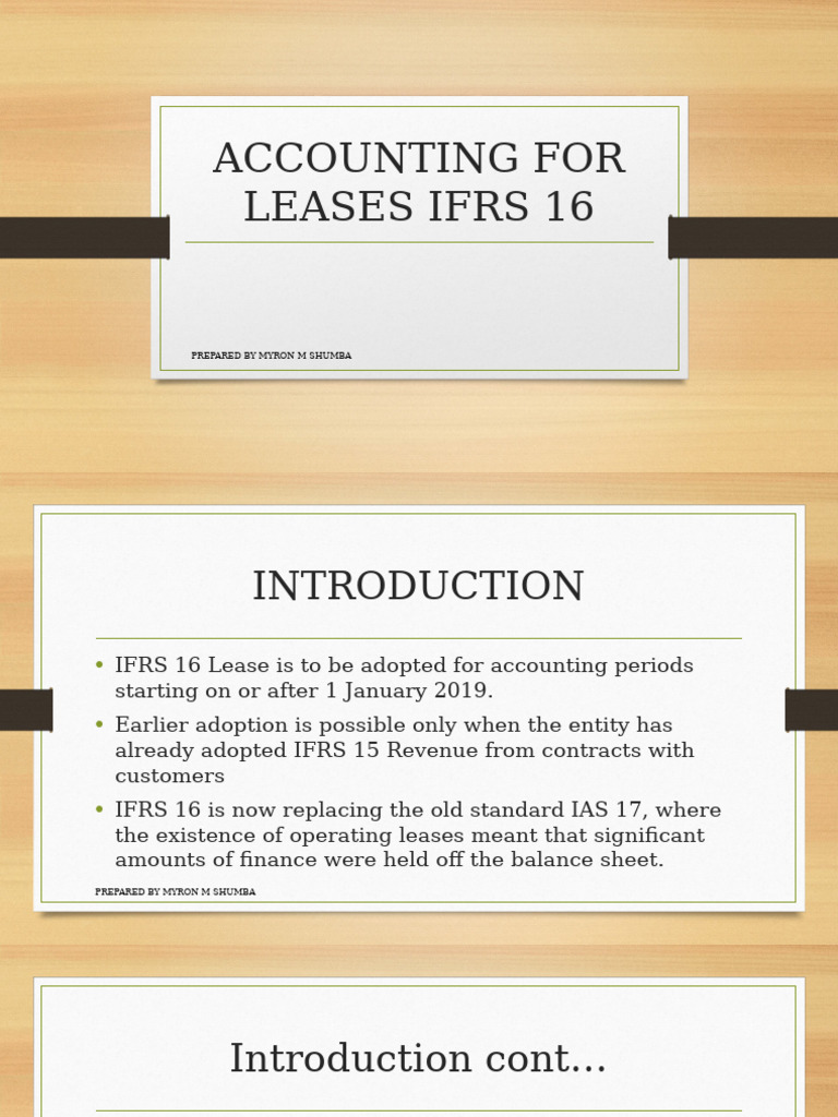 IFRS 16 Leases: Accounting Guide | PDF | Lease | International ...