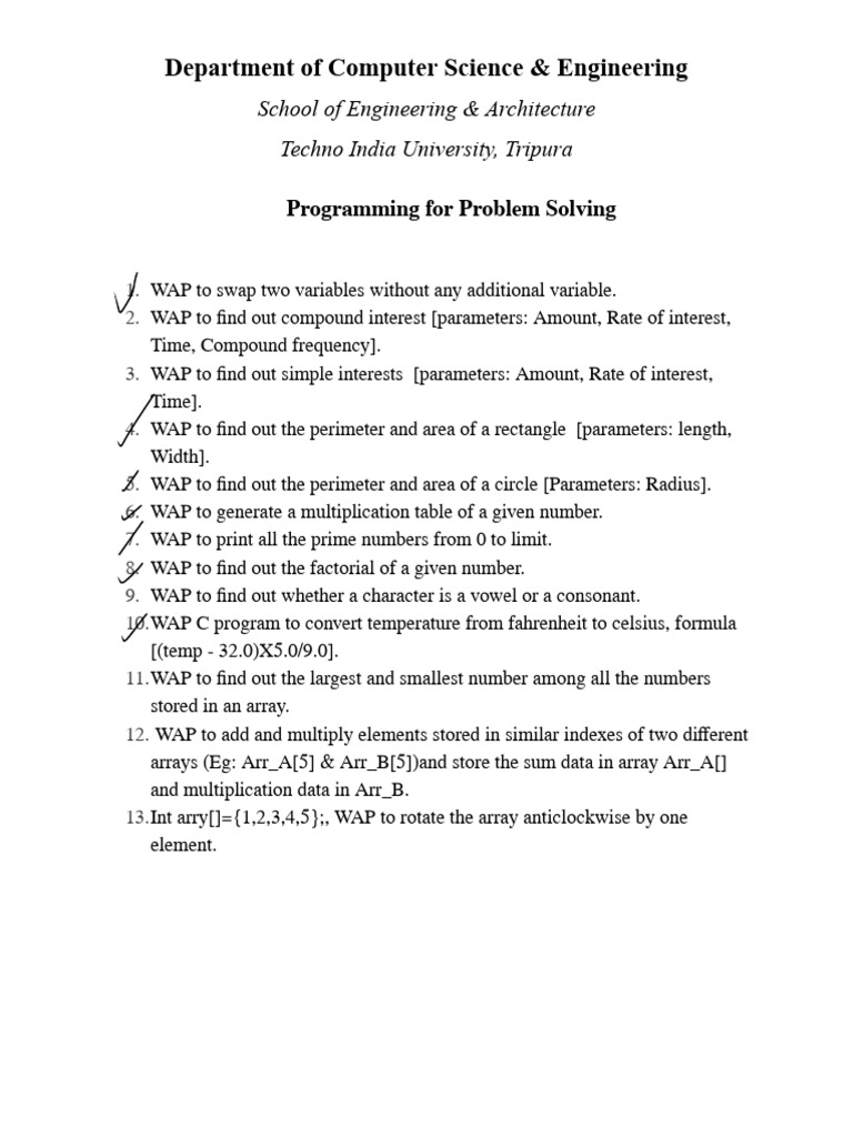 Programming Challenges for Beginners | PDF