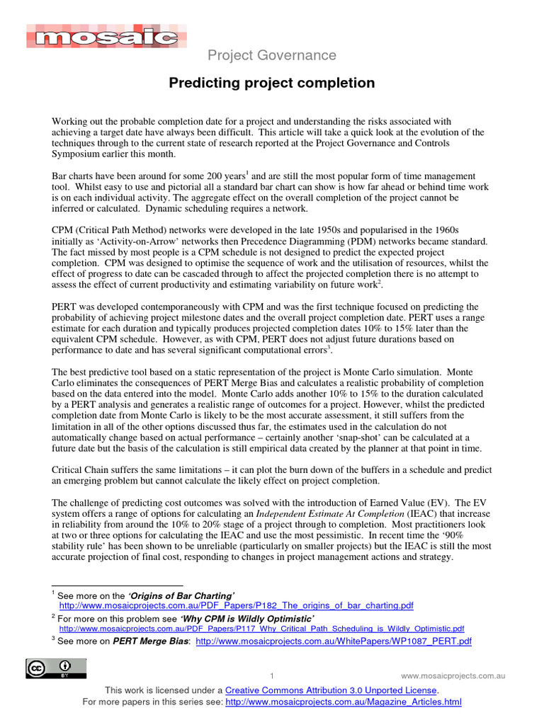 P013 Predicting Completion | PDF | Applied Mathematics