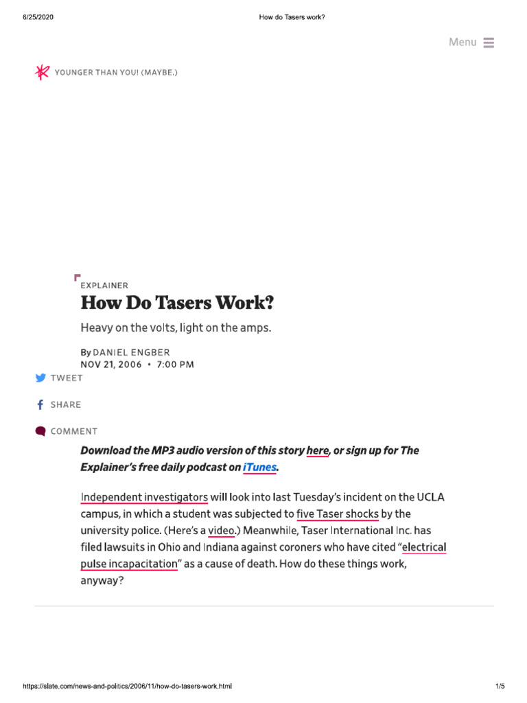How Do Tasers Work | PDF