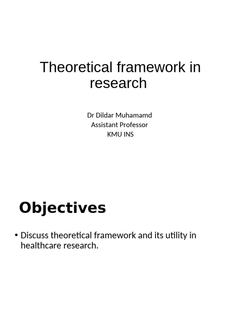 Theoretical Framework | PDF | Theory | Hypothesis