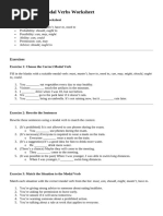 Class 8 Modals Worksheet | PDF
