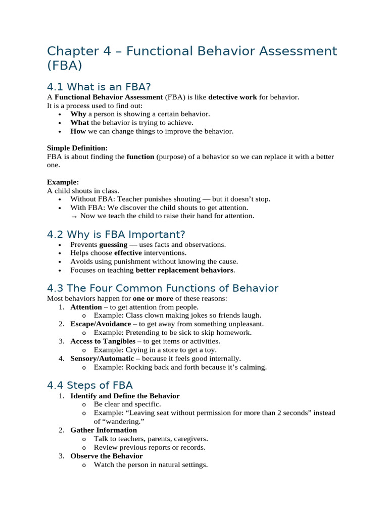Understanding Functional Behavior Assessment | PDF | Attention | Cognition
