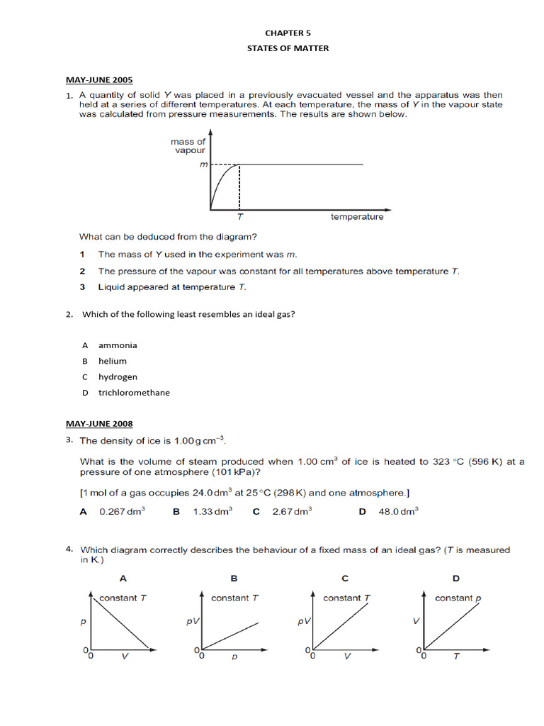 Questions - Chapter 5 May-June | PDF