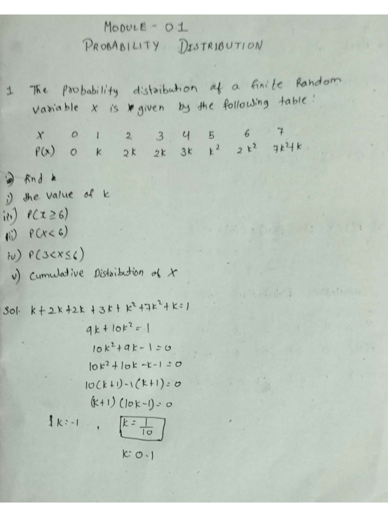 Maths Module 1 Assignment H | PDF
