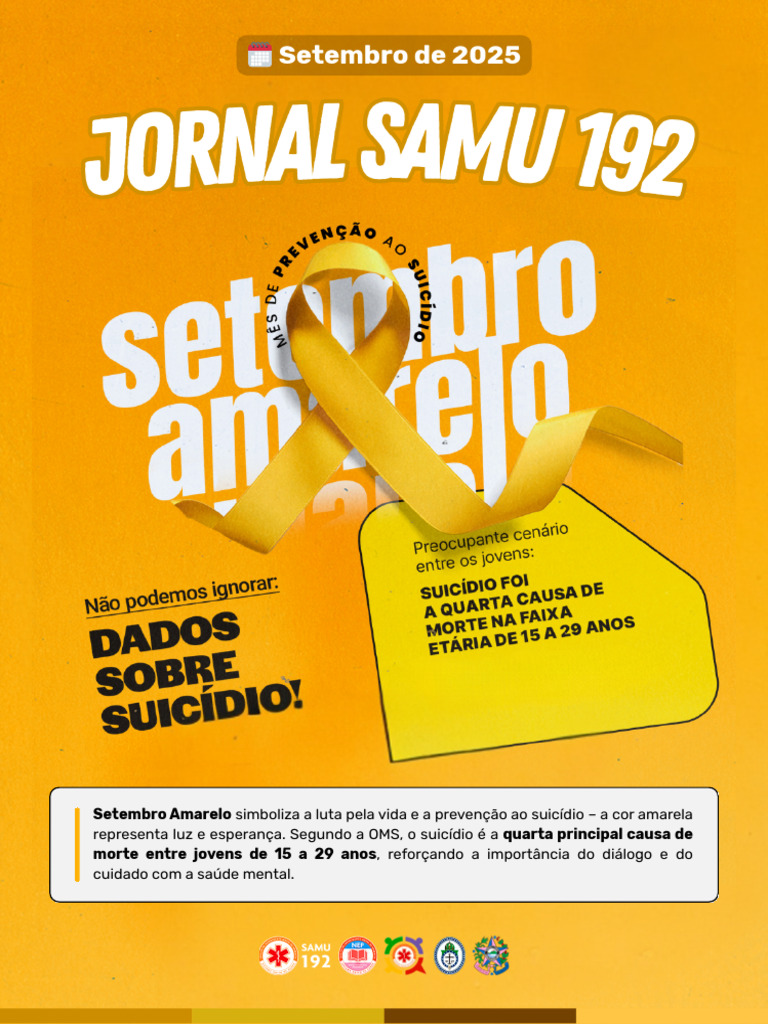 Jornal Samu 192 - Setembro 2025 | PDF | Suicídio | AVC