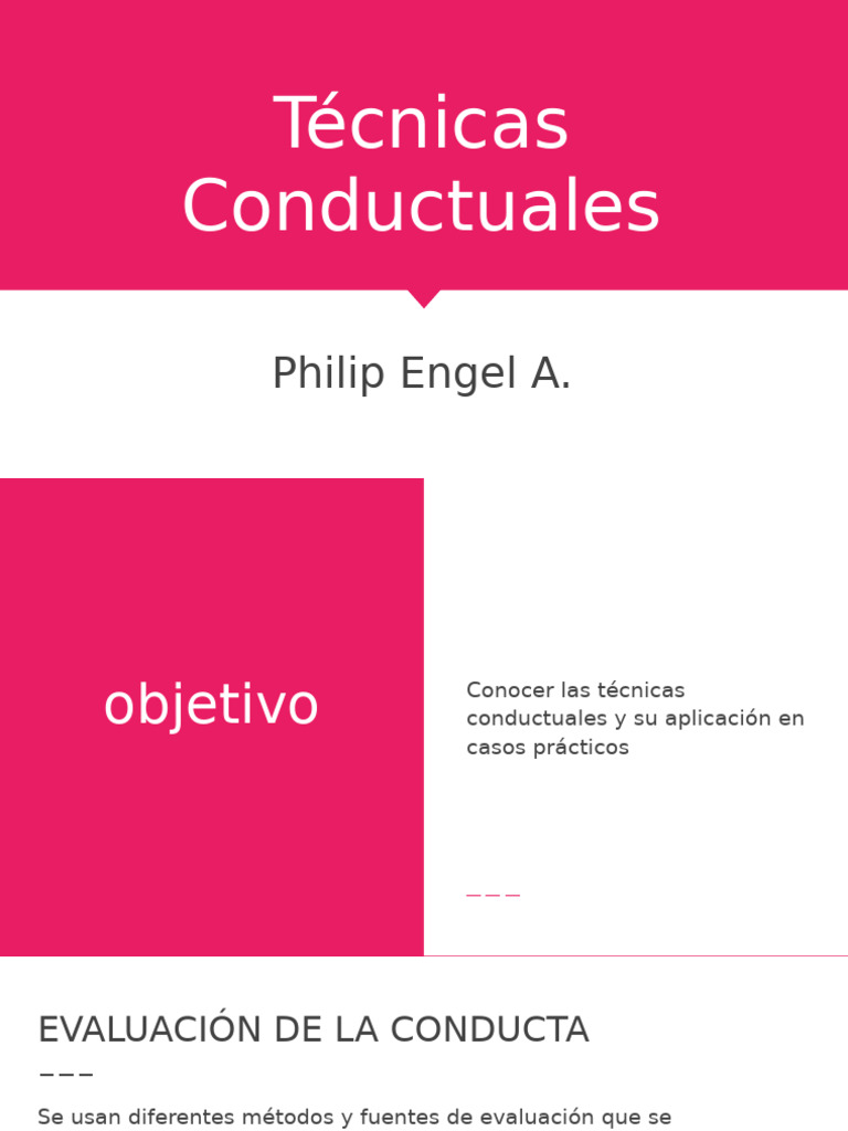 Técnicas Conductuales en Terapia Psicologica | PDF | Reforzamiento ...