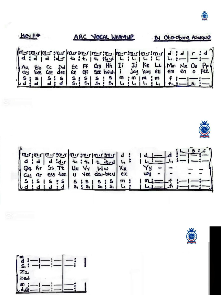 ABC Vocal Warm-Up Guide | PDF