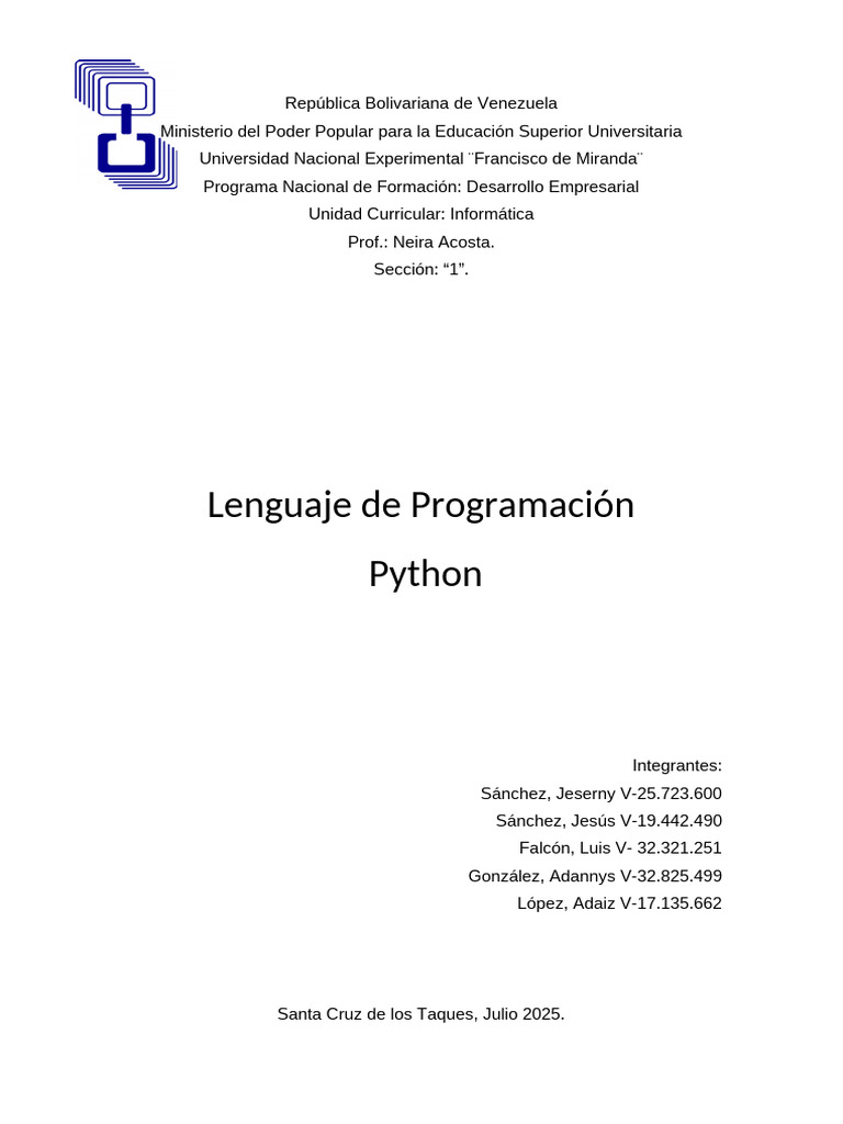Python Pdf Python Lenguaje De Programación Lenguaje De Programación 5177