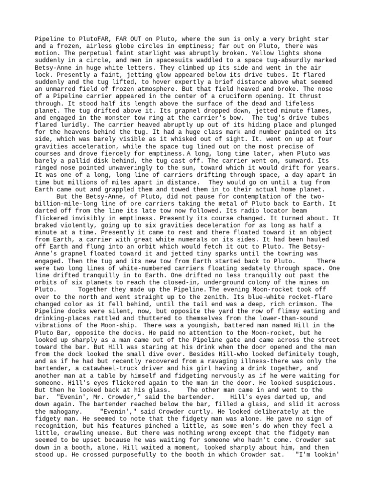 Leinster, Murray - Pipeline To Pluto | PDF | Physical Sciences