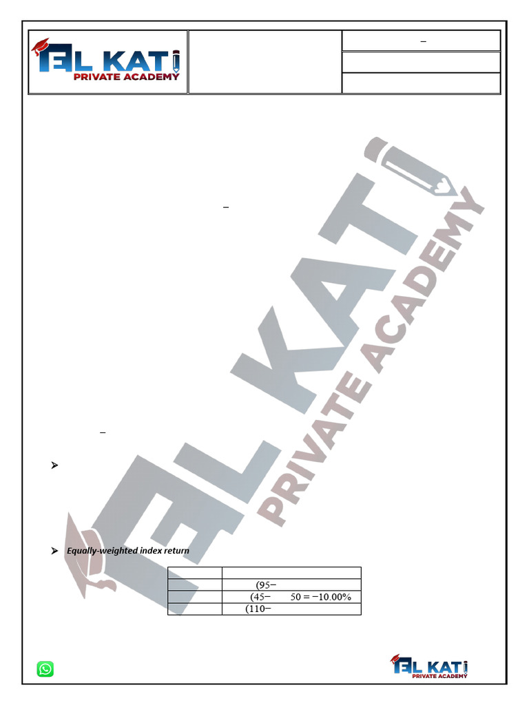 Correction TD 1 Gestion de Portfeuille | PDF | Margin (Finance) | Dividend