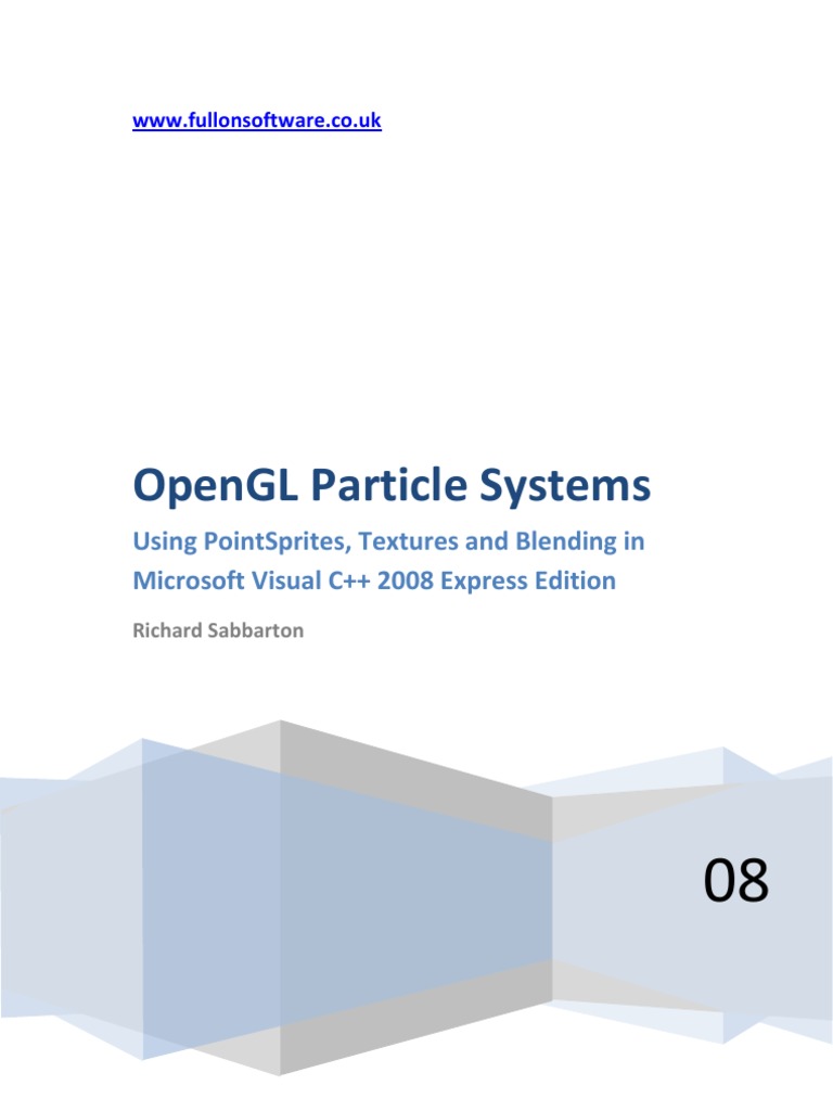 OpenGL - Particle System Tutorial - Blending - Point Sprites | PDF ...