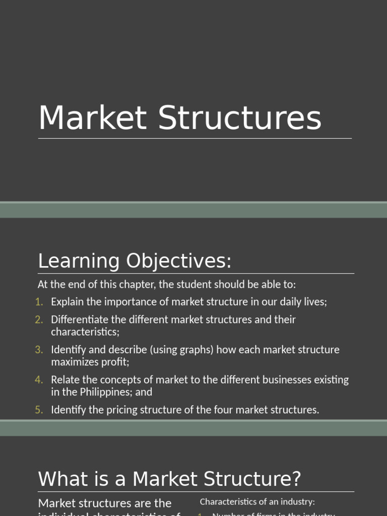 06 Market Structures Oct 14 | PDF | Profit (Economics) | Market Power