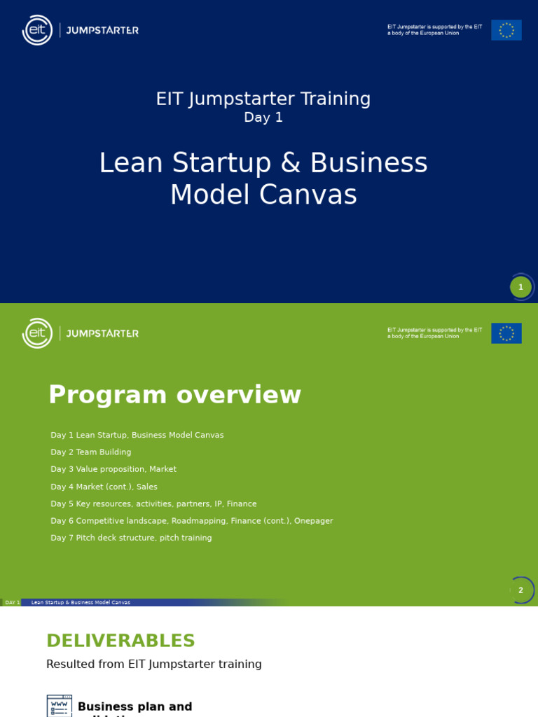1st - Day - Lean Startup and BMC (REMAKE) | PDF | Lean Startup ...