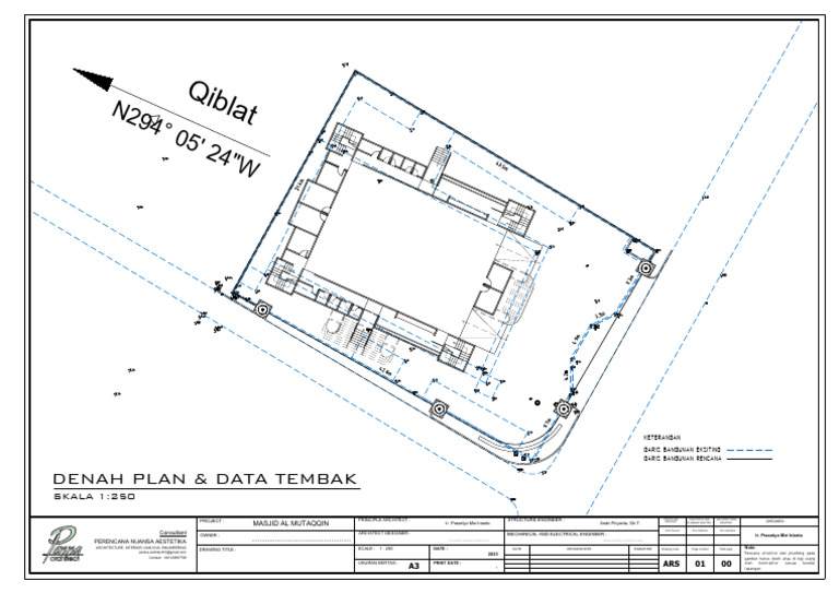Siteplan Denah Plan Dan Eksisting | PDF | Engineering