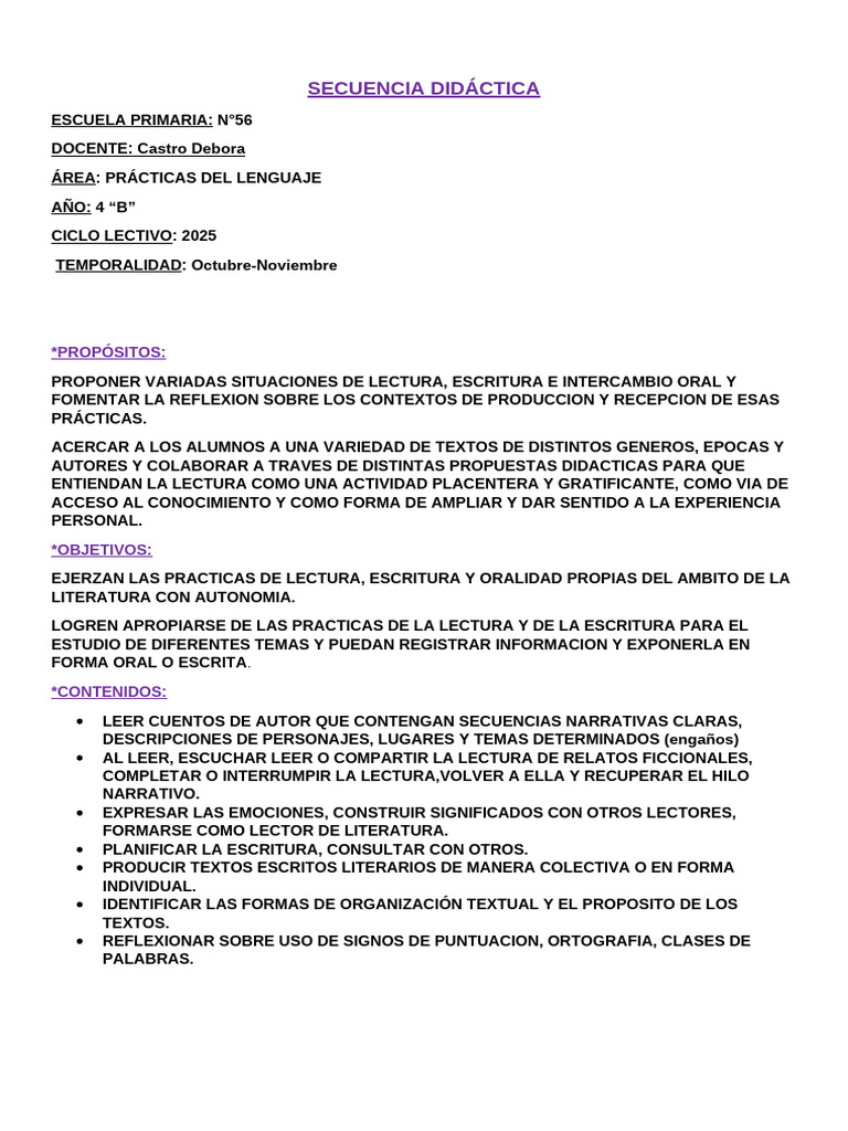 SECUENCIA EL GATO CON BOTAS Y EL TRAJE DEL NUEVO EMPERADOR e.p56 | PDF | Escritura