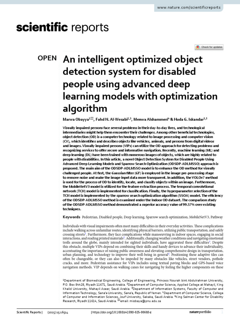 An Intelligent Optimized Object - Detection System For Disabled - People Using Advanced Deep ...