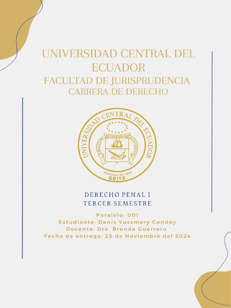 Derecho Penal I - Sexto Deber | PDF | Derecho penal | Justicia