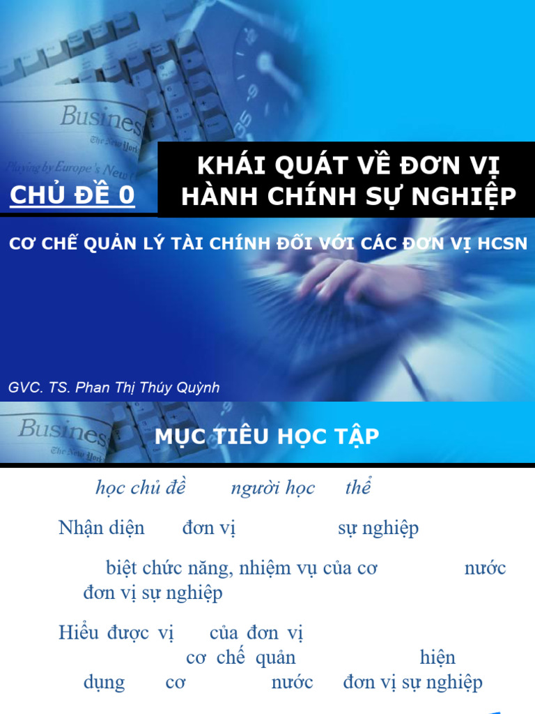 Chu de 0 - Khai Quat Don Vi HCSN | PDF