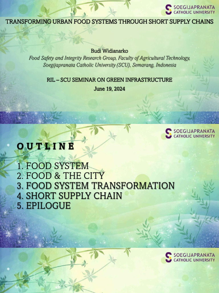 Short Supply Chains in Urban Food Systems | PDF | Supply Chain | Food ...
