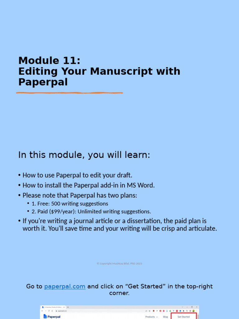 Module 11 - Editing With Paperpal | PDF | Linguistics | Languages
