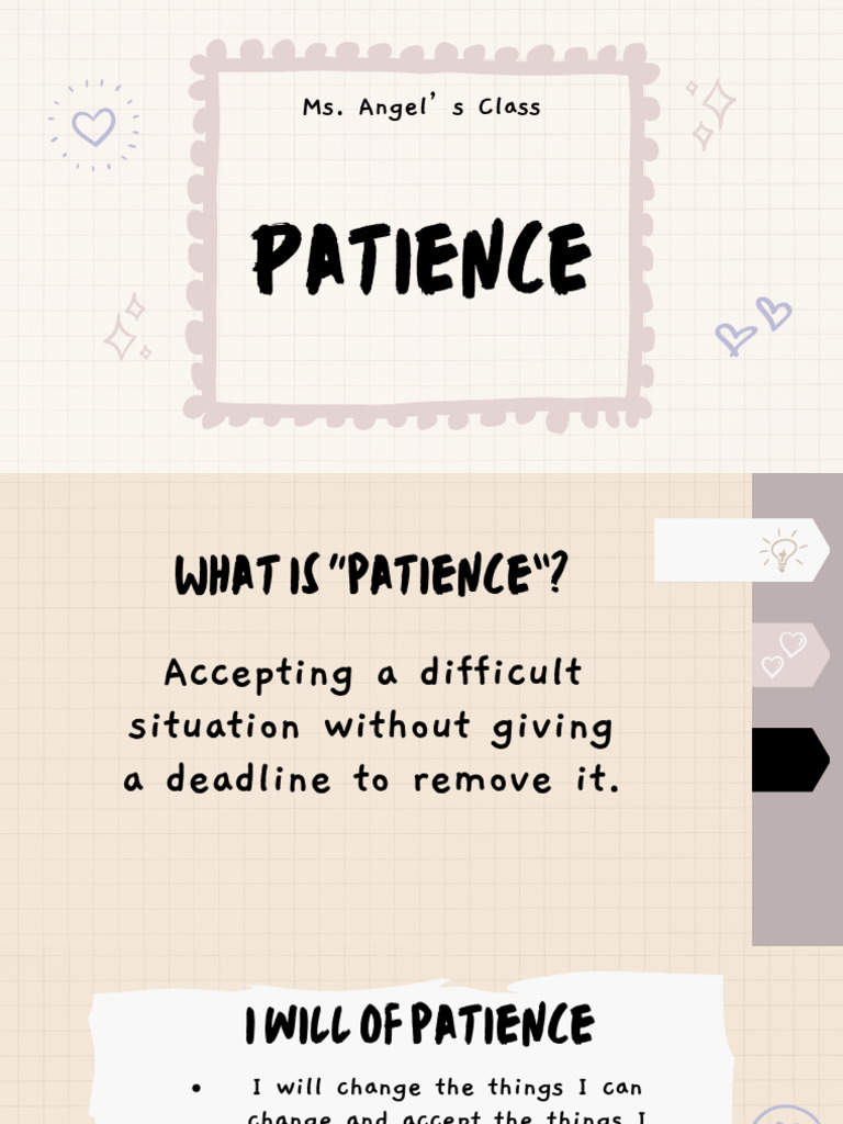 Understanding Patience in Life | PDF