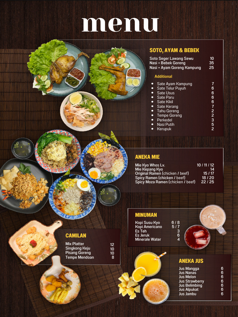 Menu RGB | PDF