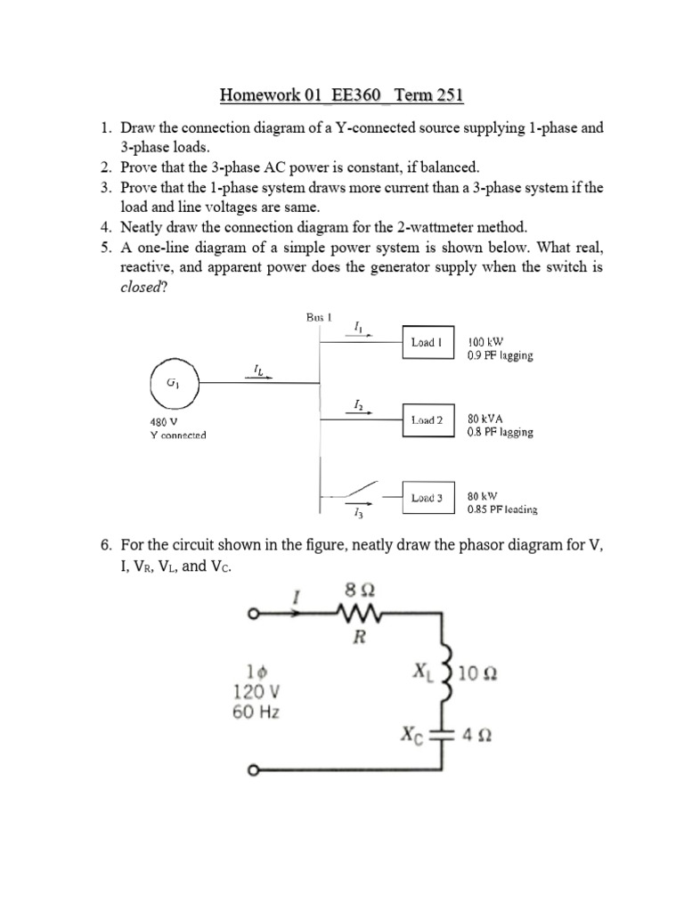 HW 01 - Ee360 - 251 | PDF