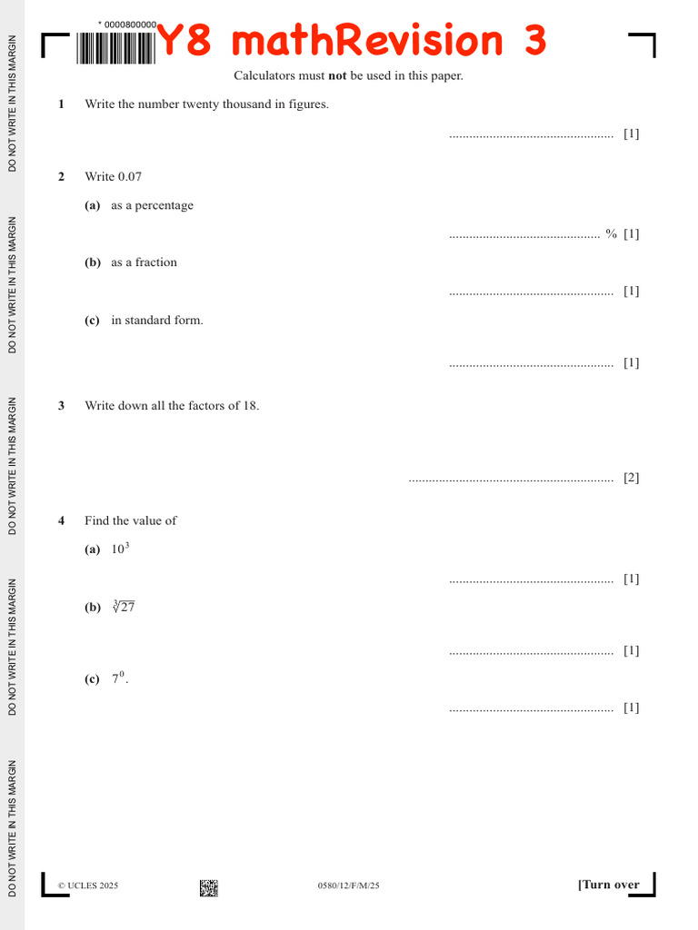 Y8 Math IGCSE Revision3 | PDF | Euclidean Geometry | Elementary Geometry