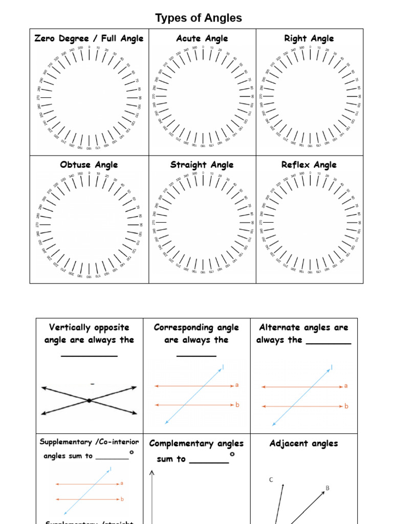 Chapter 3.1. Angles in Parallel Lines | PDF | Angle | Geometric Shapes
