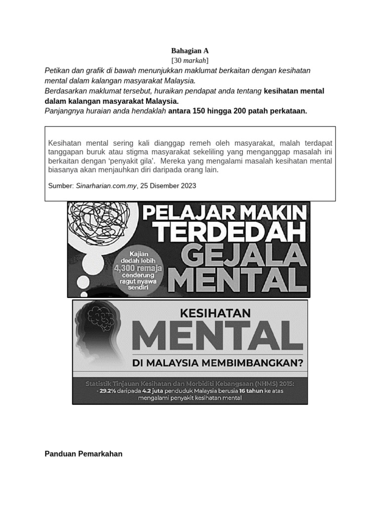 Tema 1 Kesihatan Dan Kebersihan - Karangan A | PDF