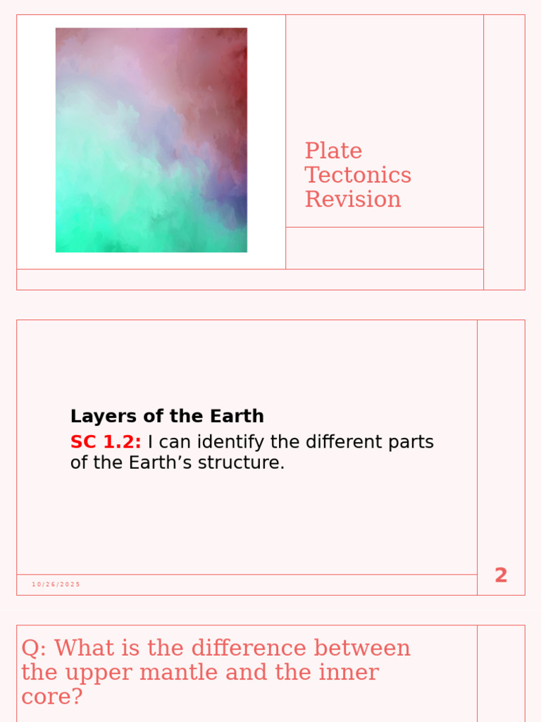 Understanding Earth's Plate Tectonics | PDF | Plate Tectonics | Earth ...