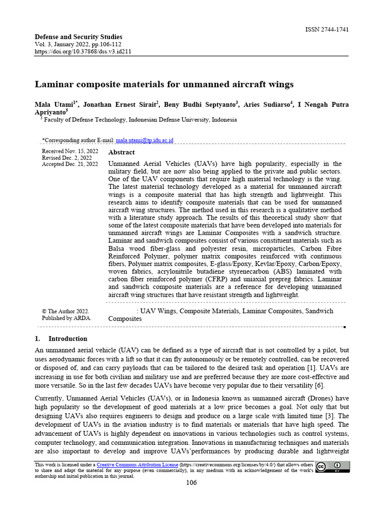 @laminar Composite Materials For Unmanned Aircraft Wings 1sb2zaxr | PDF ...
